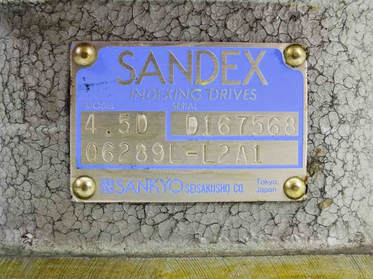 Sandex 4.5D D-Series Indexing Drive with Sankyo 6TR-3C Torque Limiter