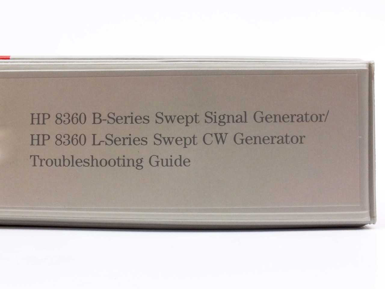 HP 8360 B 8360 L Quick Reference Guide