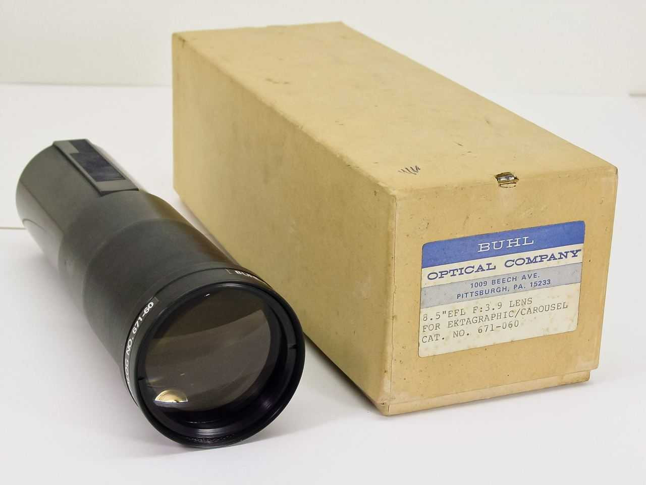 Buhl Optical Projection Carousel Lens 8.5" EFL F 3.9