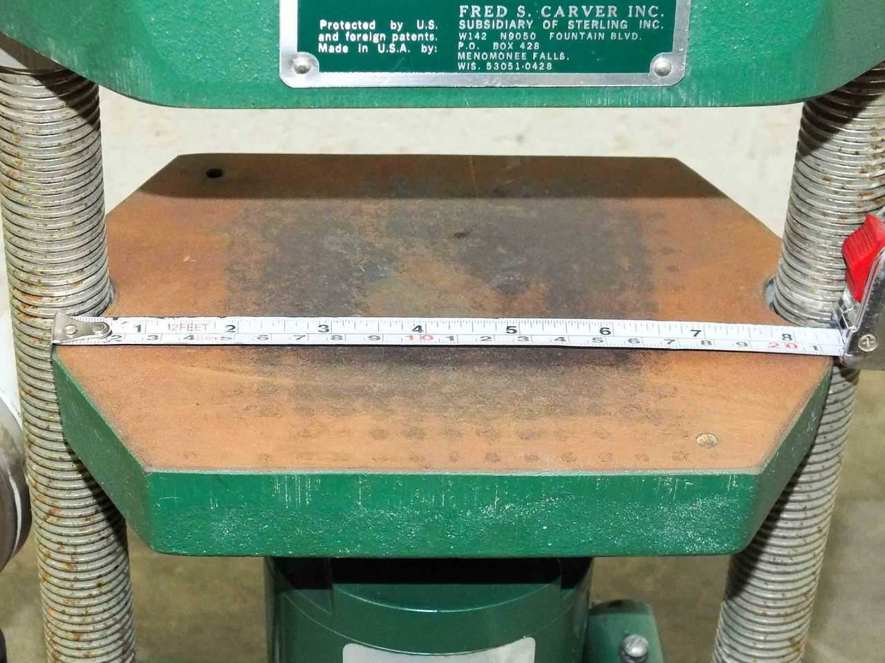 Carver Model C 12 Ton Manual Laboratory Press 3851
