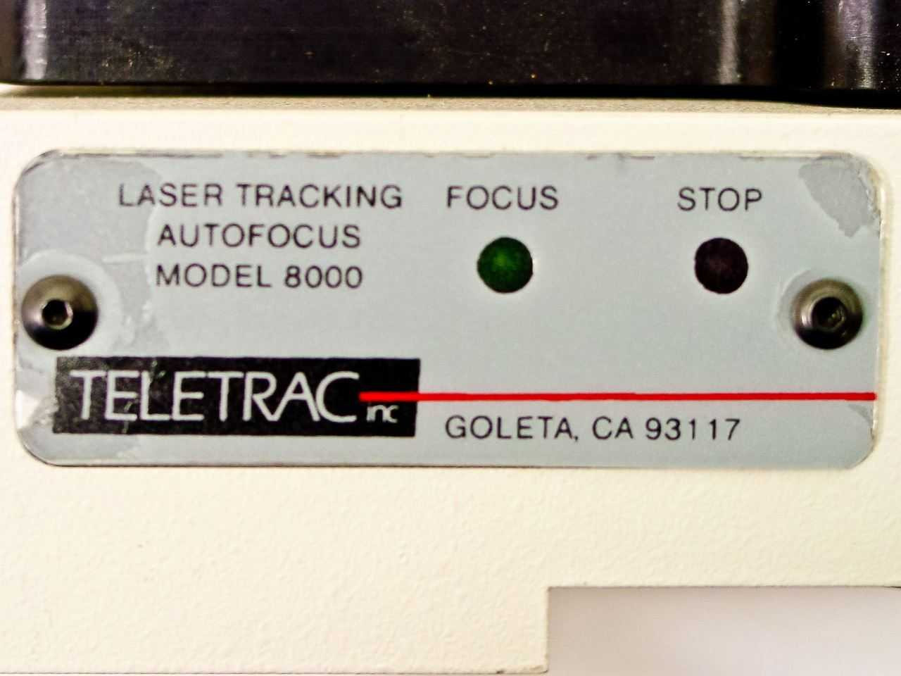 Teletrac 8000 Laser Tracking Autofocus with Attachments