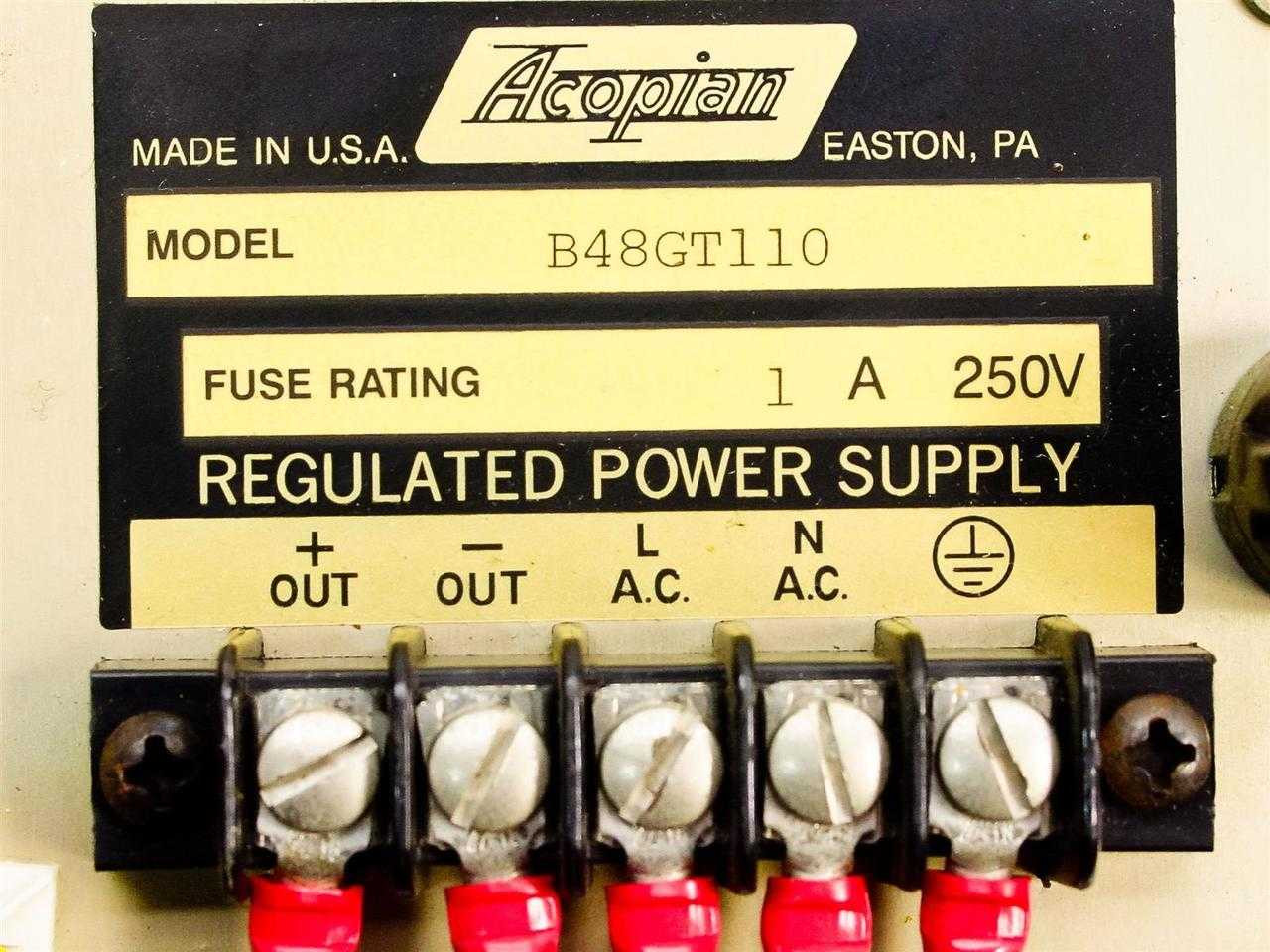 Acopian B48GT110 Regulated Power Supply