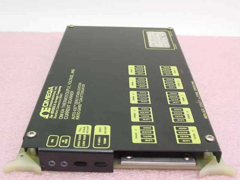 Omega Engineering OM104 Thermocouple, Voltage, & Current Scanner From ...