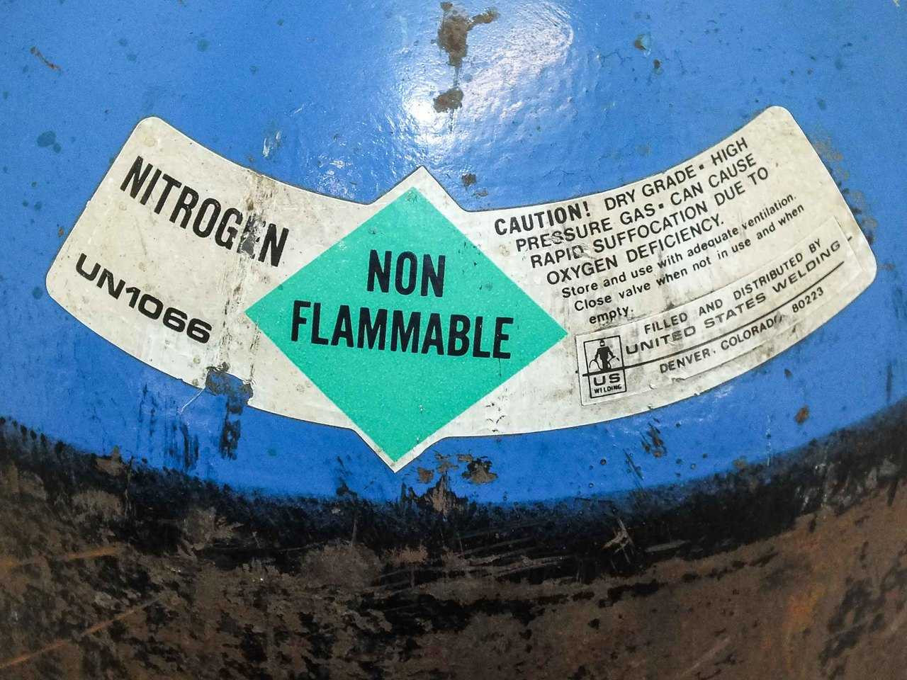 Linde US Welding Nitrogen Gas Tank