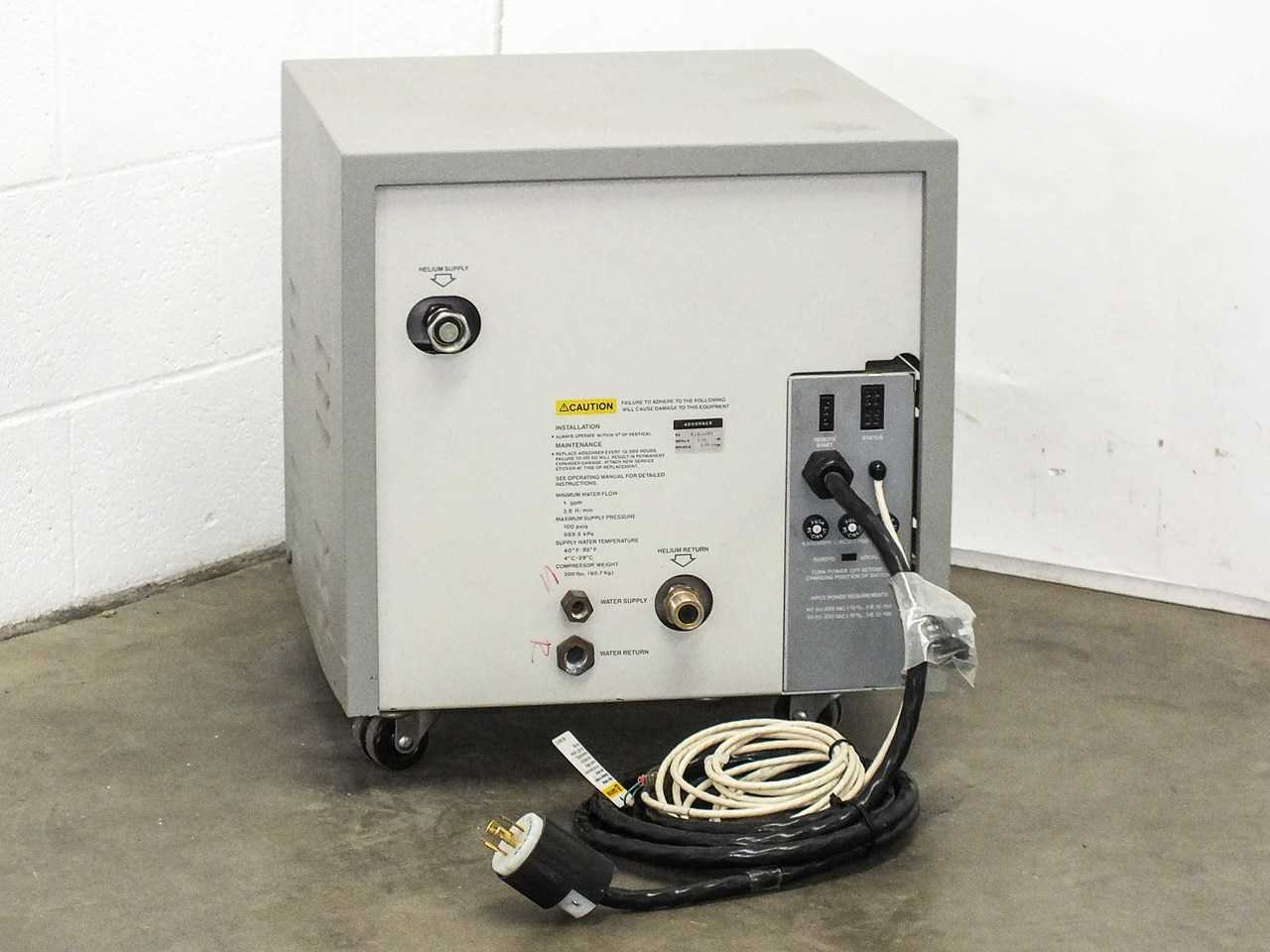 Ebara 323-0015 2.1 Water Cooled Helium Cryo-Compressor 208VAC ...