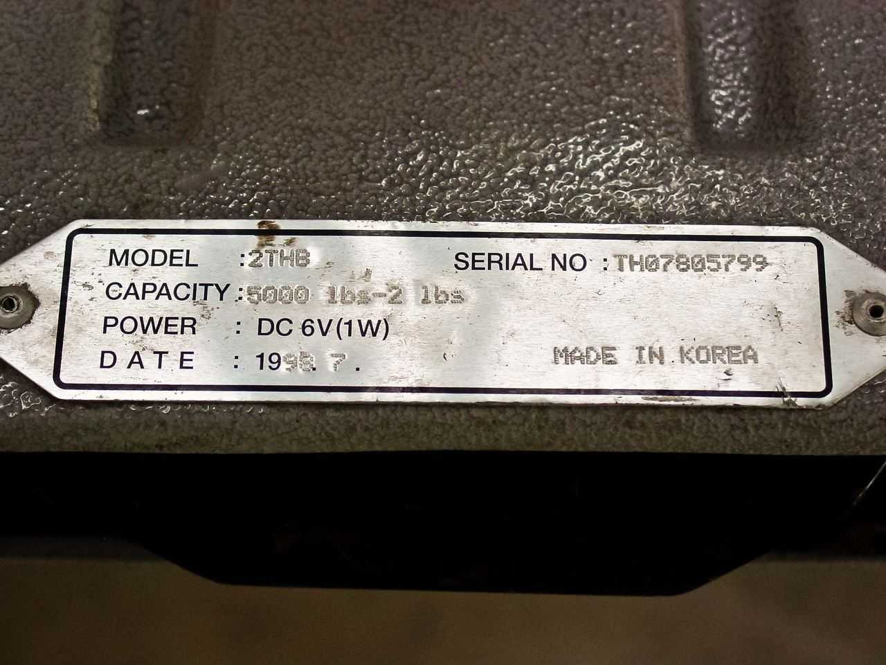 Dynamometer 2THB Caston 2 Ton Crane Scale 5000 Pounds