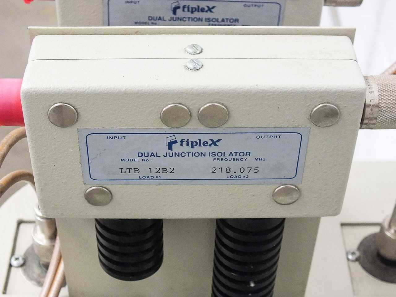Fiplex TC 25-4B1 Combiner Dual Junction Isolators Transmitter Combiner