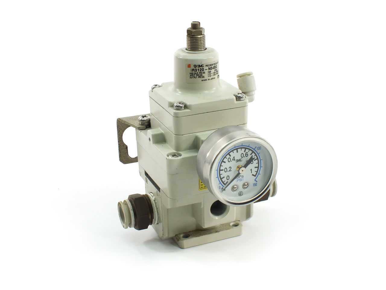 SMC IR3120-N04BG Precision Regulator, 150 PSI Max, 1.5-120 PSI ...
