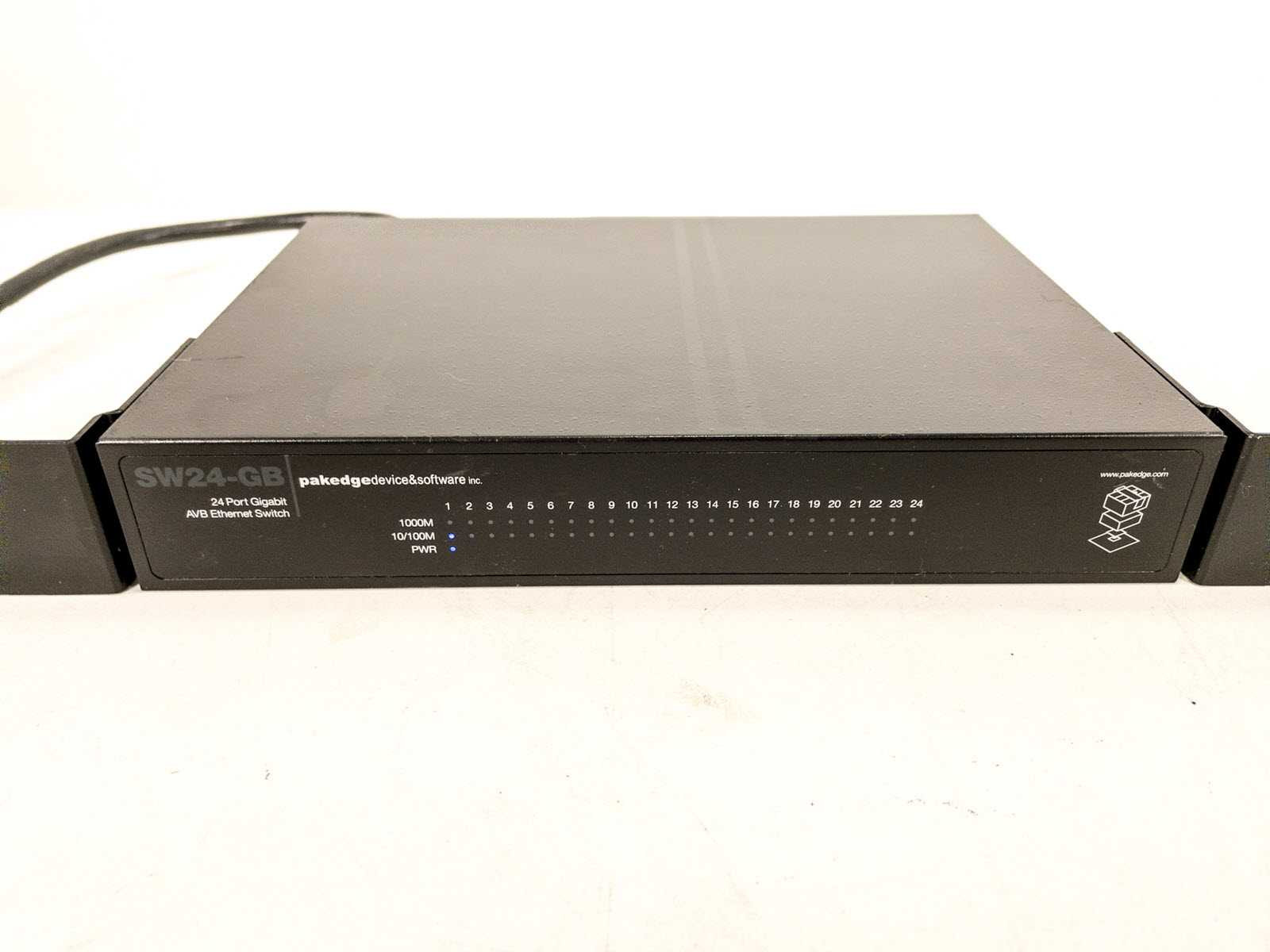 Pakedge SW24-GB 24-Port Gigabit AVB Ethernet Switch w/19" Rack Ears ...
