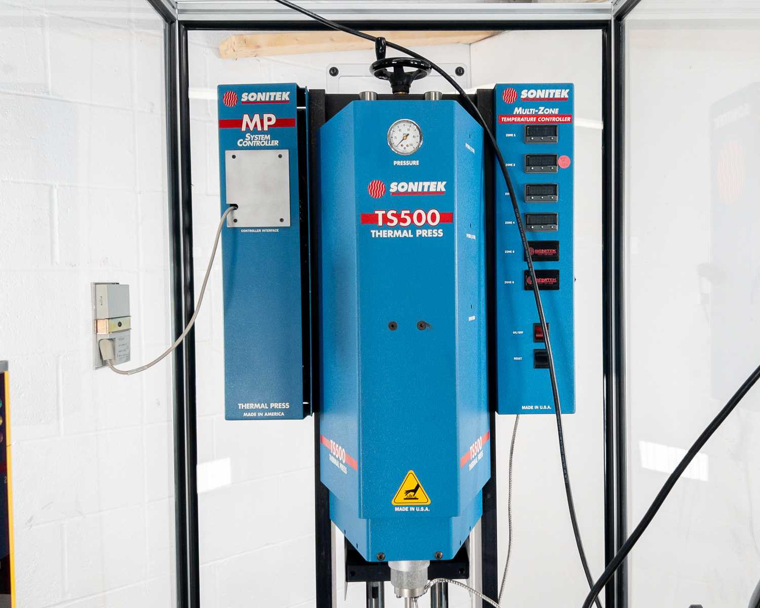 Sonitek MP 554/4 LB TS500 Thermal Press Heat Staking Custom Rig 120 VAC ...