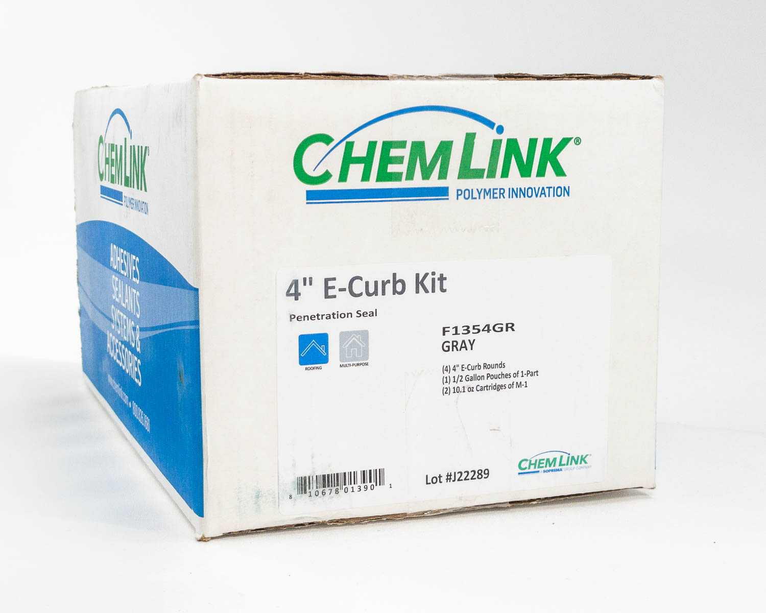 Chem Link F1354GR Penetration Seal 4" E-Curb System Kit 1/2 gallon, New ...