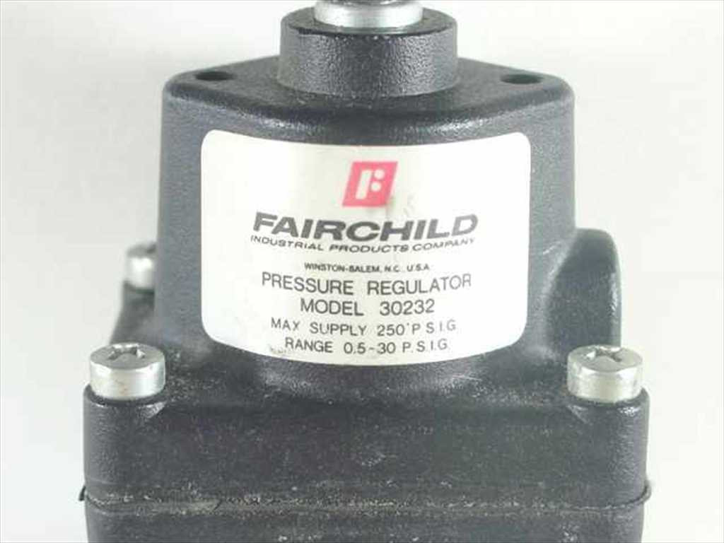 Fairchild Model 30 Pressure Regulator 250 PSIG (30232)