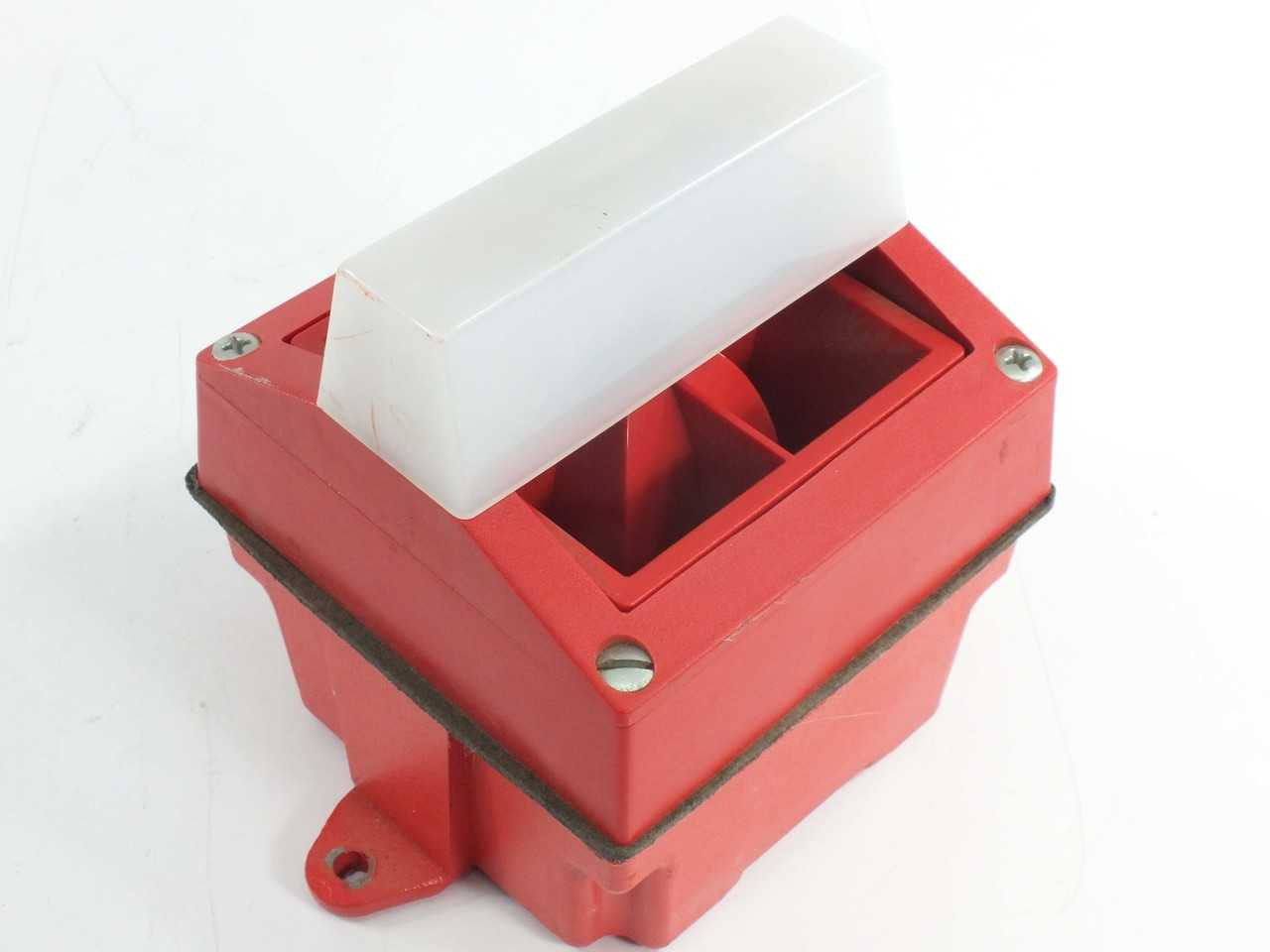 System Sensor SS-24 Wall-Mount Alarm Loudspeaker and Strobe 24 Volt DC