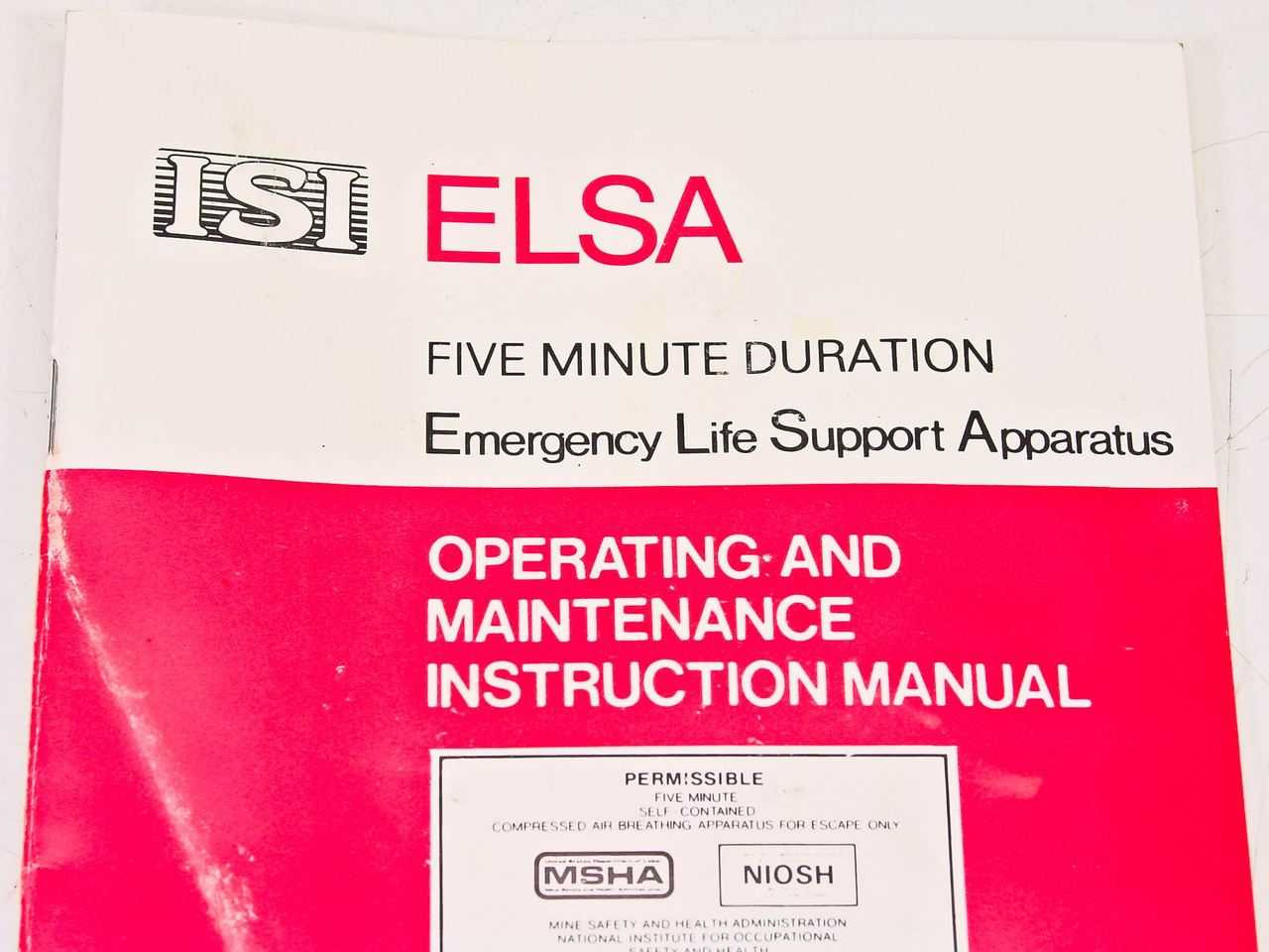 International Safety Instruments Emergency Life Support Apparatus (ELSA ...