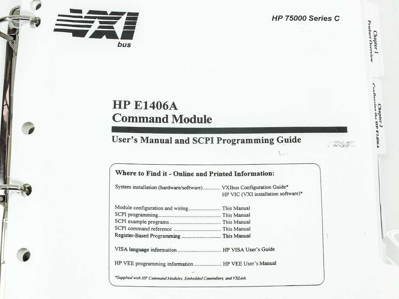 HP E4406A Programming Command