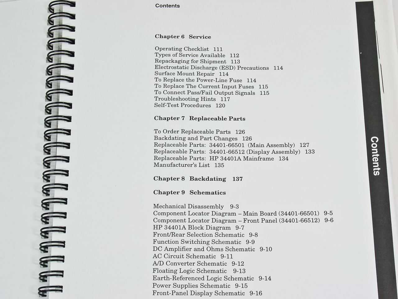 HP 34401-90013 34401A Multimeter Service Guide