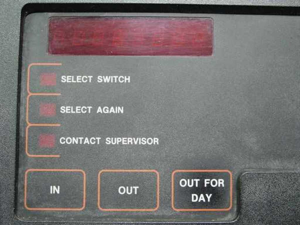 Simplex 1302 Management Terminal Calculating Time Clock - Amano MJR ...