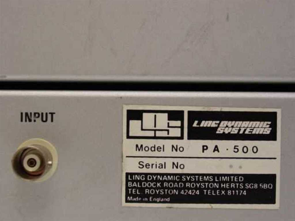 LDS Ling Dynamic Systems PA-500 Power Amplifier 19 Inch Rack Mount