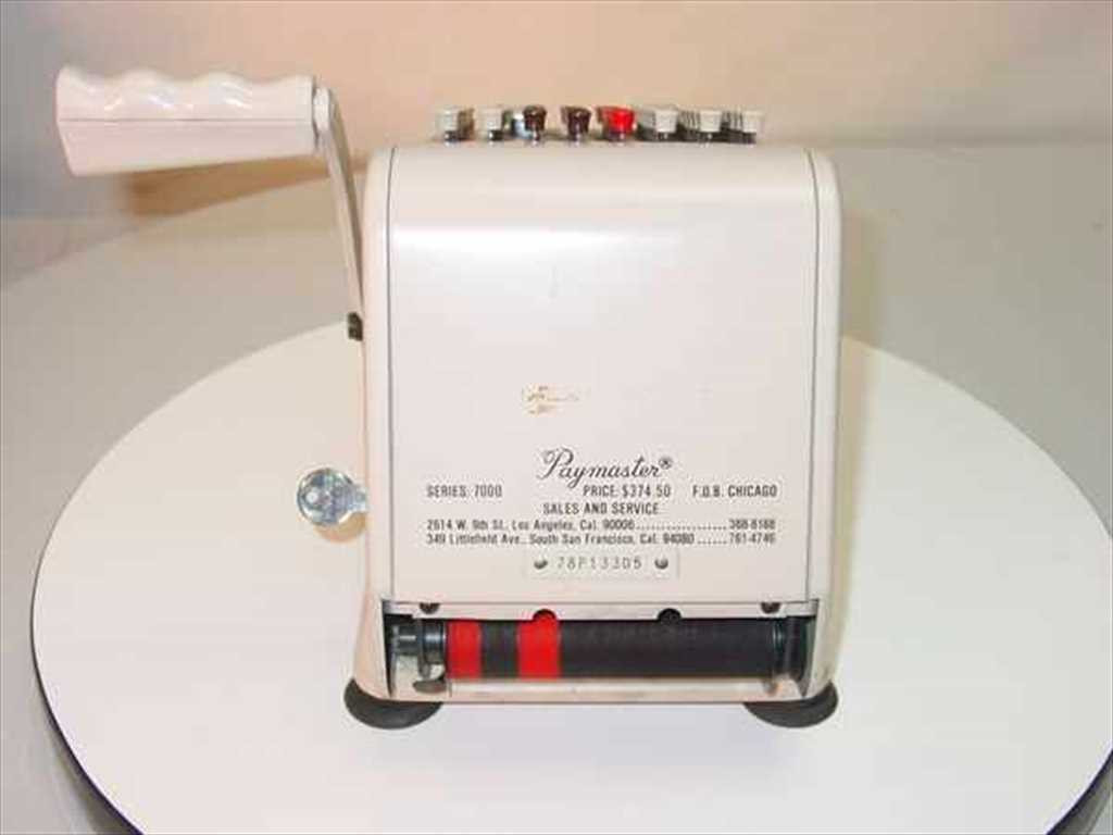 Paymaster 7000 Check Embosser