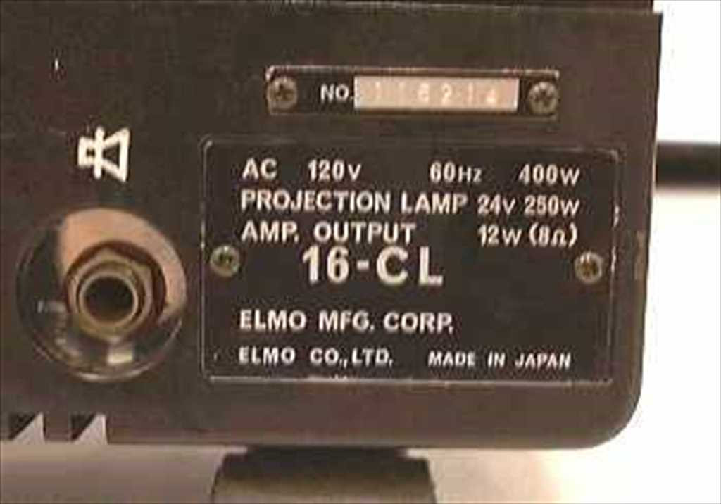 Elmo Manufacturing 16-CL Optical 16mm Projector