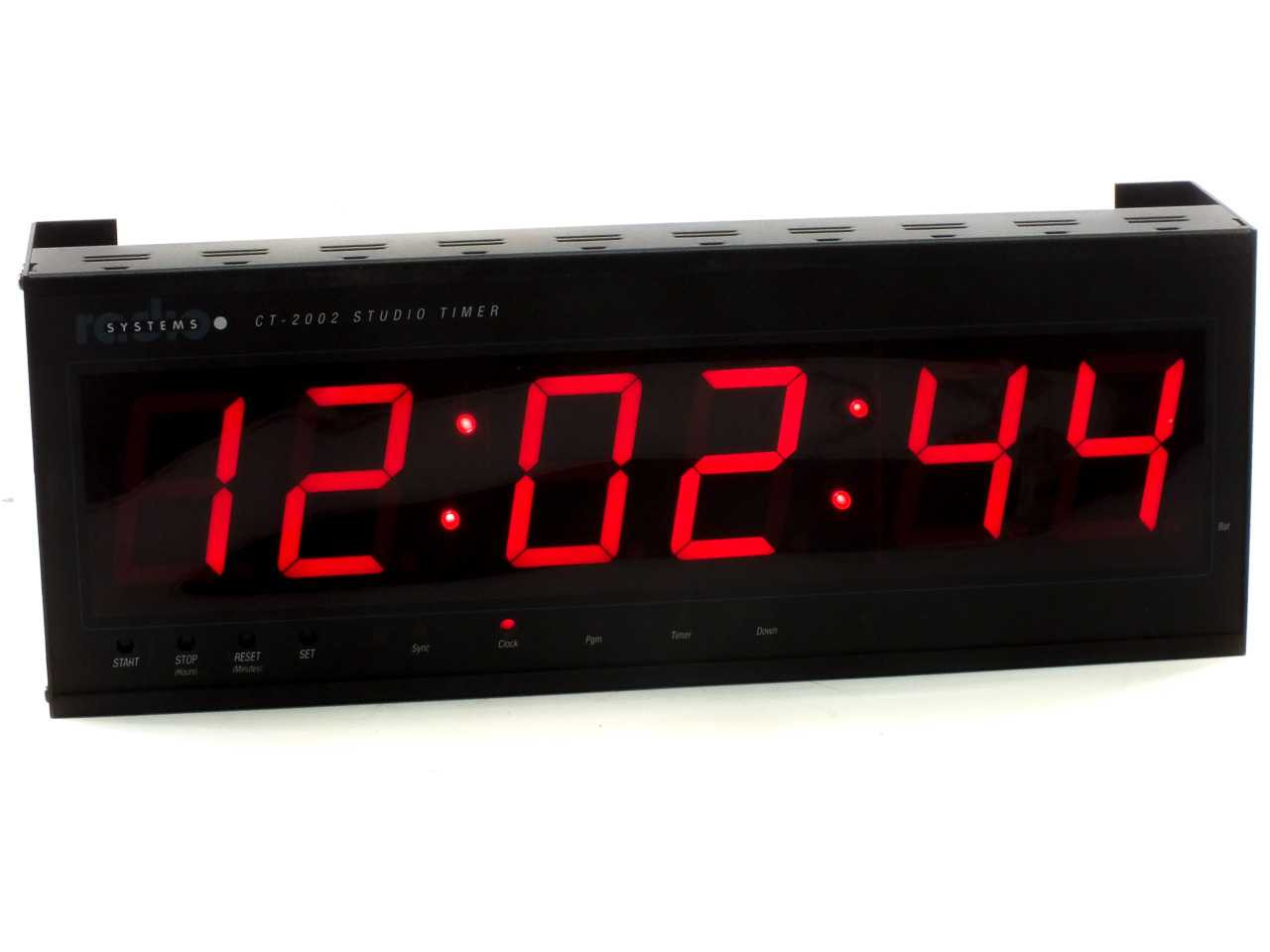 Radio Systems CT-2002 Studio Timer with 2-inch Tall Red Digits - No ...