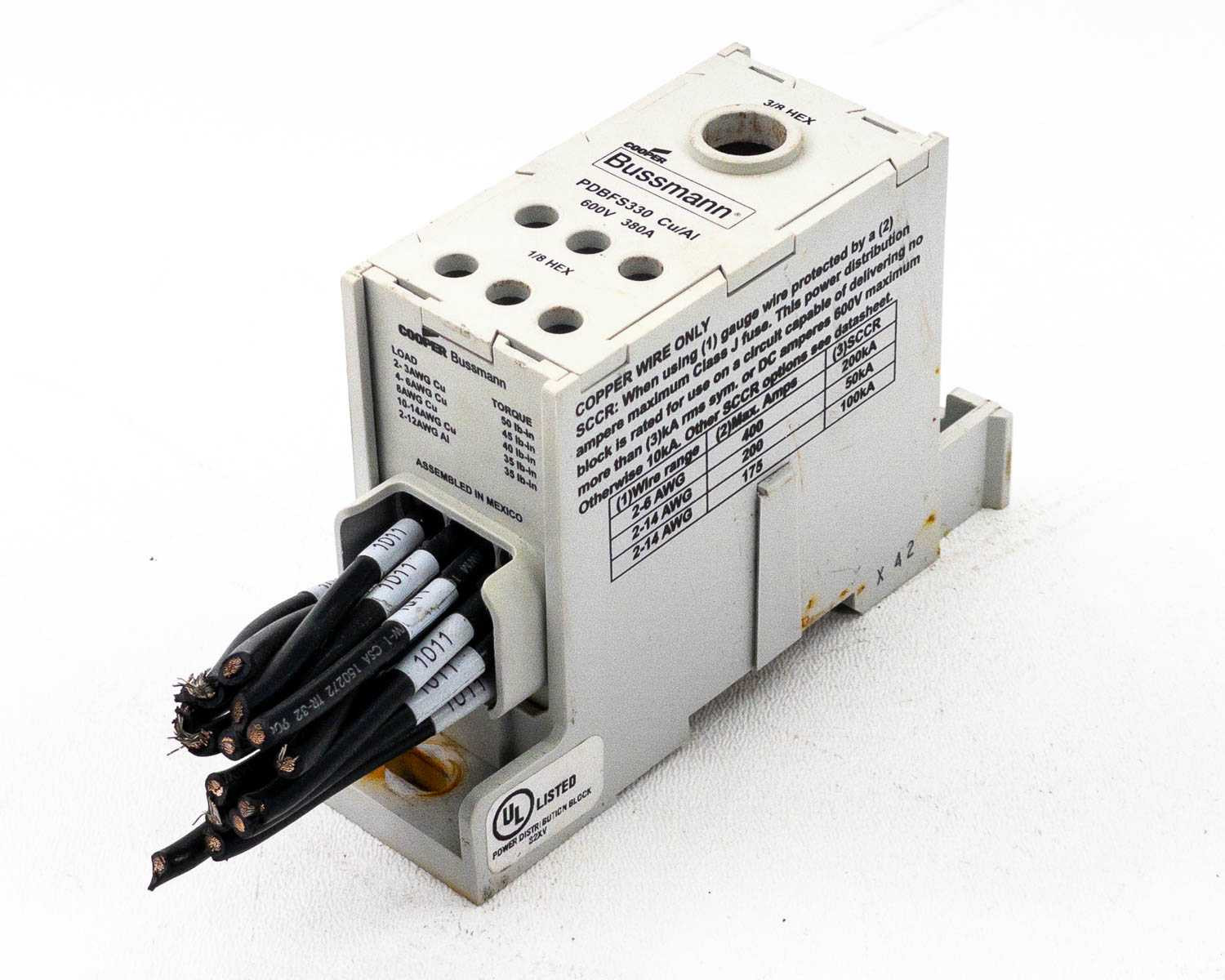 NSI Industries AL-P1-K6 Modular Power Distribution Blocks 310A per Pole ...