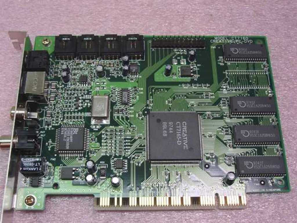 Creative Labs CT7160 PCI DVD Mpeg2 Decoder Card