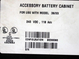 Exide Electronics 36/36 Powerware Plus 36 KVA Uninterruptible Power System