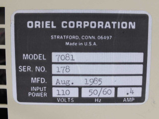 Oriel 7081 Pyroelectric Detector System