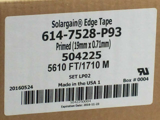 Quanex 614-7528-P93 Solargain Edge Tape Primed 19mm x .71mm Butyl Rubber Sealant