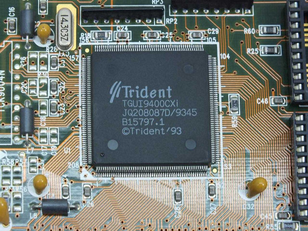 Trident 32 Bit VLB Video Card - Vesa Local Bus VGA-9400