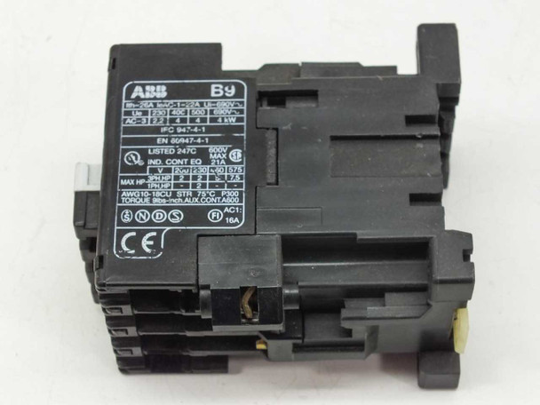 ABB B9-30-10 Control Contactor Coil - 110/120VAC 21A 1NO