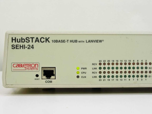 Cabletron SEHI-24 24-Port Hubstack 10Base-T Hub with Lanview - Config 3