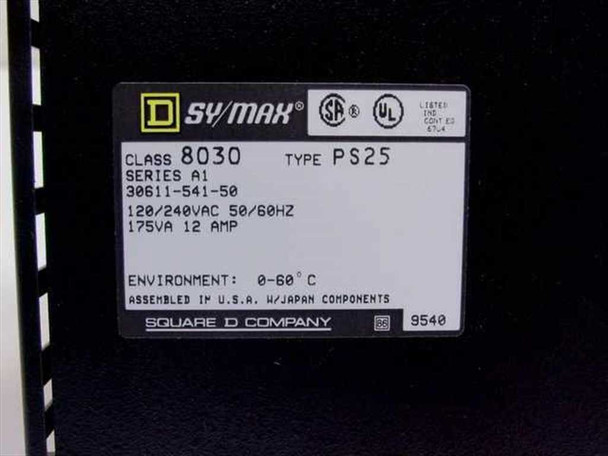 Square D PS-25 SY/Max 8030-PS25 Power Supply