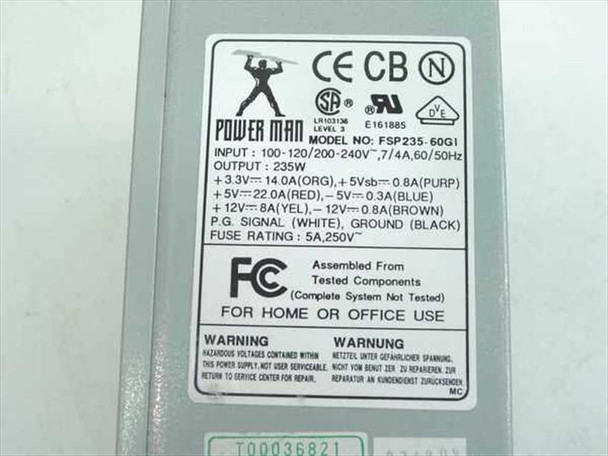 Power Man FSP235-60GI 235W 20-Pin ATX Desktop Computer Power Supply ...