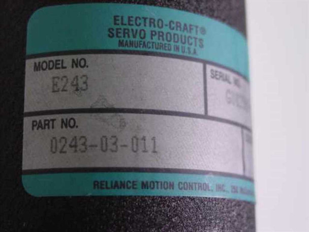 Reliance Electric 0243-03-011 Electro-Craft Servo with Daido H48 ...