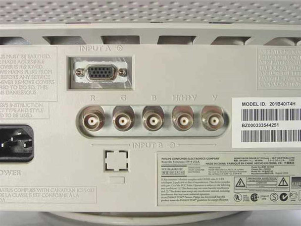 Philips 201B40/74H 21" QXGA CRT Monitor