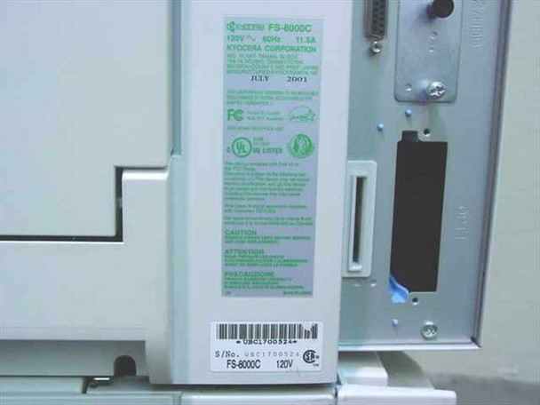 Kyocera Ecosys FS-8000C Color Laser Printer