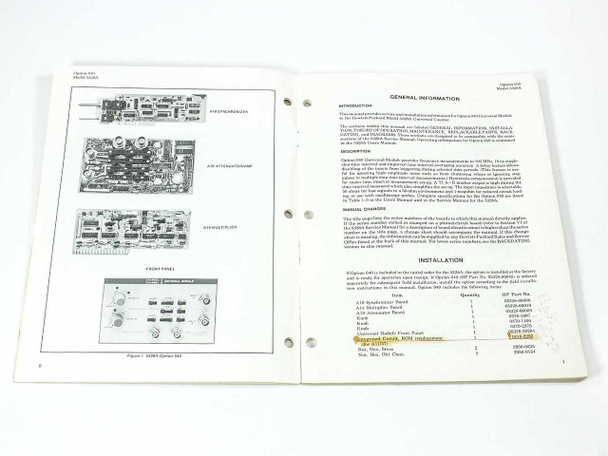 HP 5328A Opt 040 Universal Module for Universal Counter Install ...