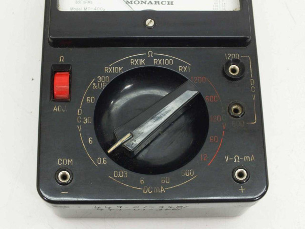 Monarch MT-400 AC/DC Multimeter Voltmeter with Manual and Probes