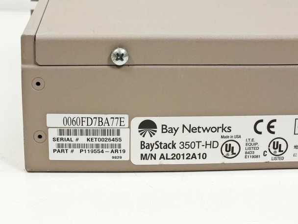 Bay Networks AL2012A10 BayStack 350T-HD 24-Port 10/100 Network Switch ...