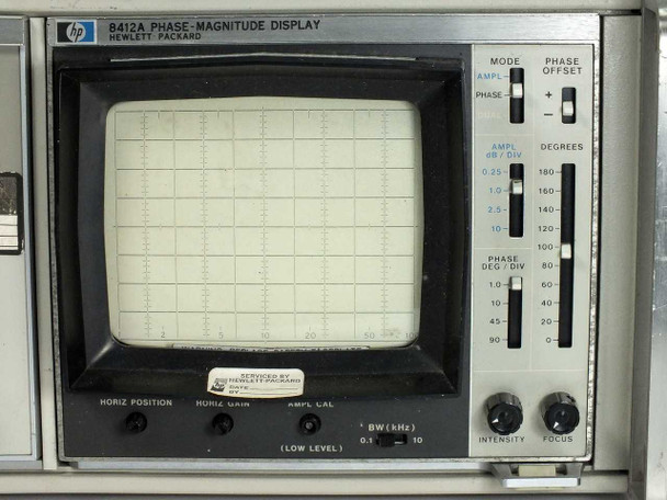 HP 8410B Network Analyzer Mainframe with 8412A Phase Magnitude Display ...