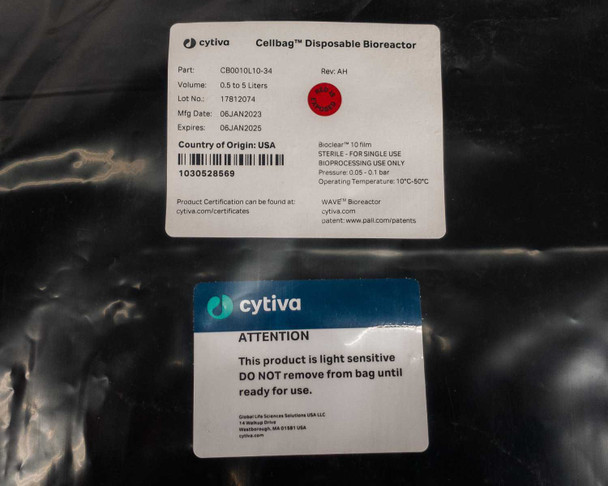 Cytiva Bioreactor Containers Cellbag Disposable Light Sensitive Sterile ...