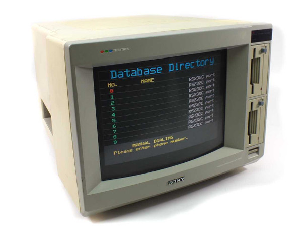 Sony KTX-1350N Color Videotex Viewdata CRT Terminal w/ MFD-32W-40 ...
