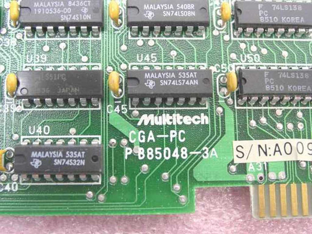 Multitech CGA-PC ISA 8-Bit CGA Color Computer Graphics Card Long Video Card