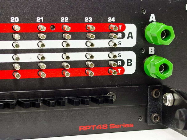 AVP RPT48 Series Audio Patch Panel Accessory in 19" Rackmount 2U Form ...