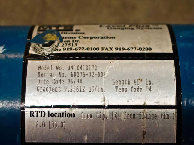 MTS Analog Level and Temperature Transmitter w/ Round Buoy Level Plus ...