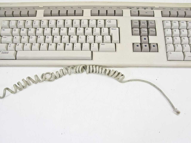 Digital Equipment Corp LK201 DEC VT 220 320 Terminal Keyboard RJ11