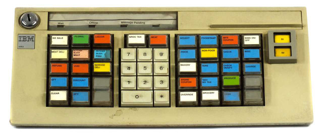 IBM 4783896 4683-P21 Programmable POS Keyboard 59G9063 - No Cable or Key - As Is