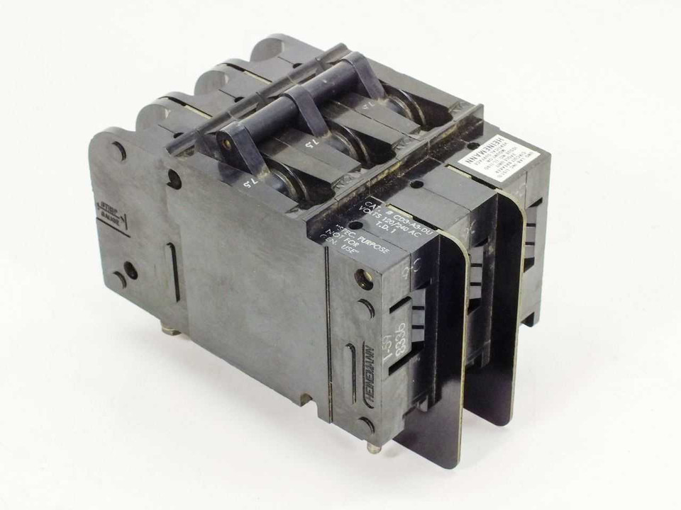 Heinemann CD3-A3-DU 7.5A 3-Pole 120/240 VAC Circuit Breaker TD 1 ...
